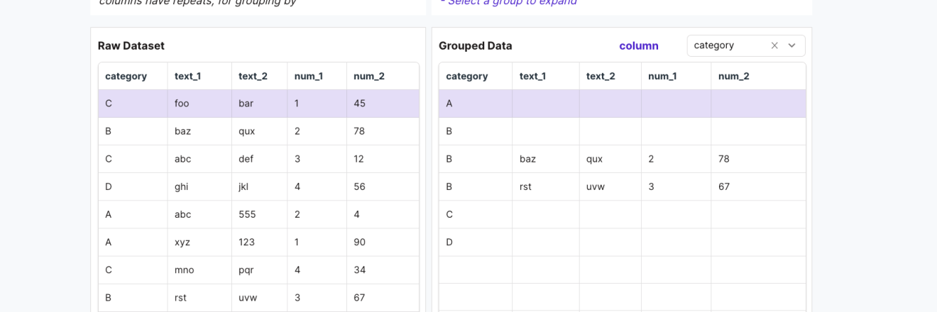 Building a Table with Row Grouping, Using Variable Mutations | Appsmith Community Portal
